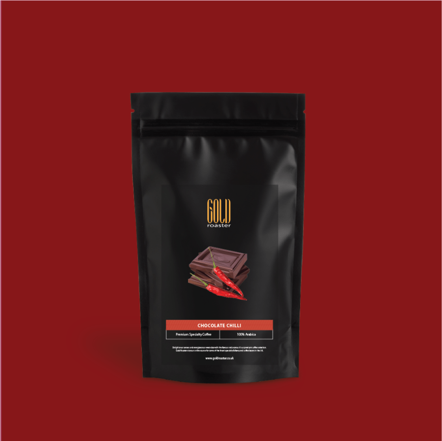 Chilli Chocolate Flavour Coffee Beans | Gold Roaster UK